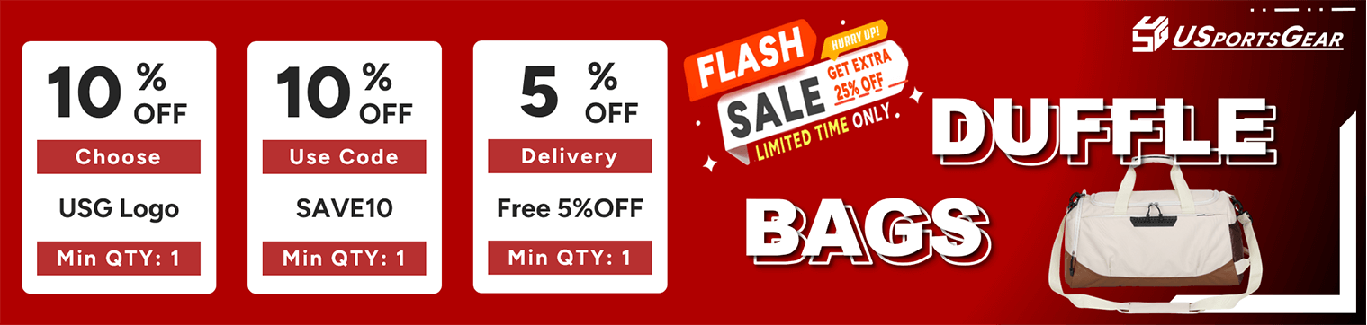 Bulk Custom Duffle Bugs | Gym Bags | Sports Bags